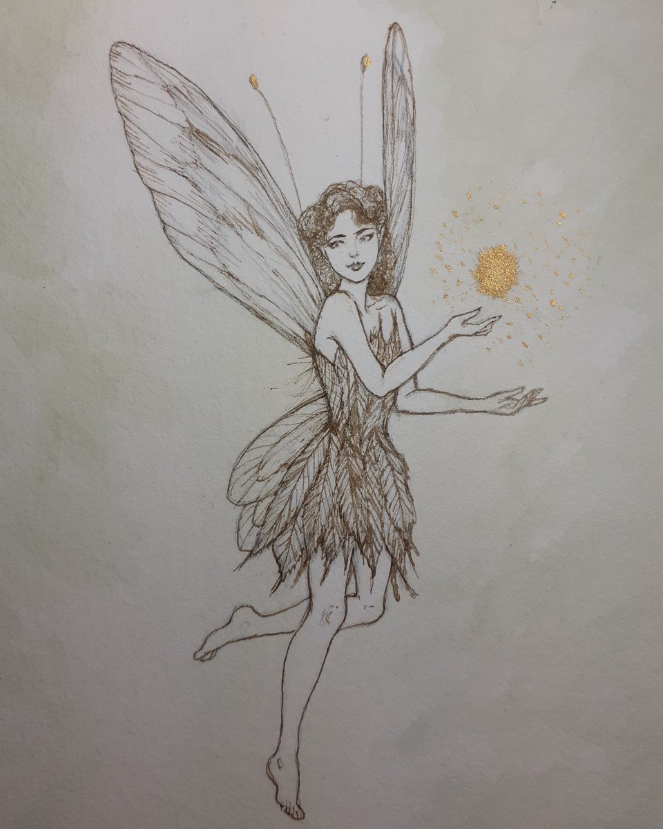 Flying Fairy Drawings In Pencil