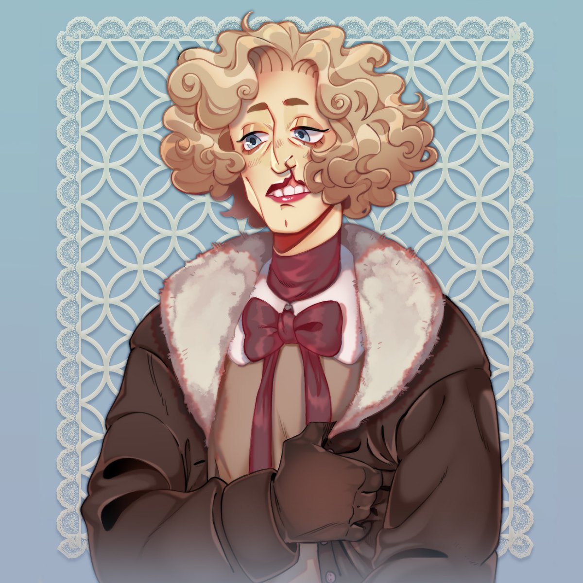 「also new AU again i love her sm 」A MENACE🔥on VGen!の漫画