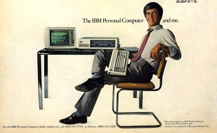 Jon Erlichman on Twitter: "In 1981, IBM released its first PC. The full model cost the ...