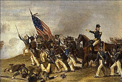Battle Of Horseshoe Bend Painting