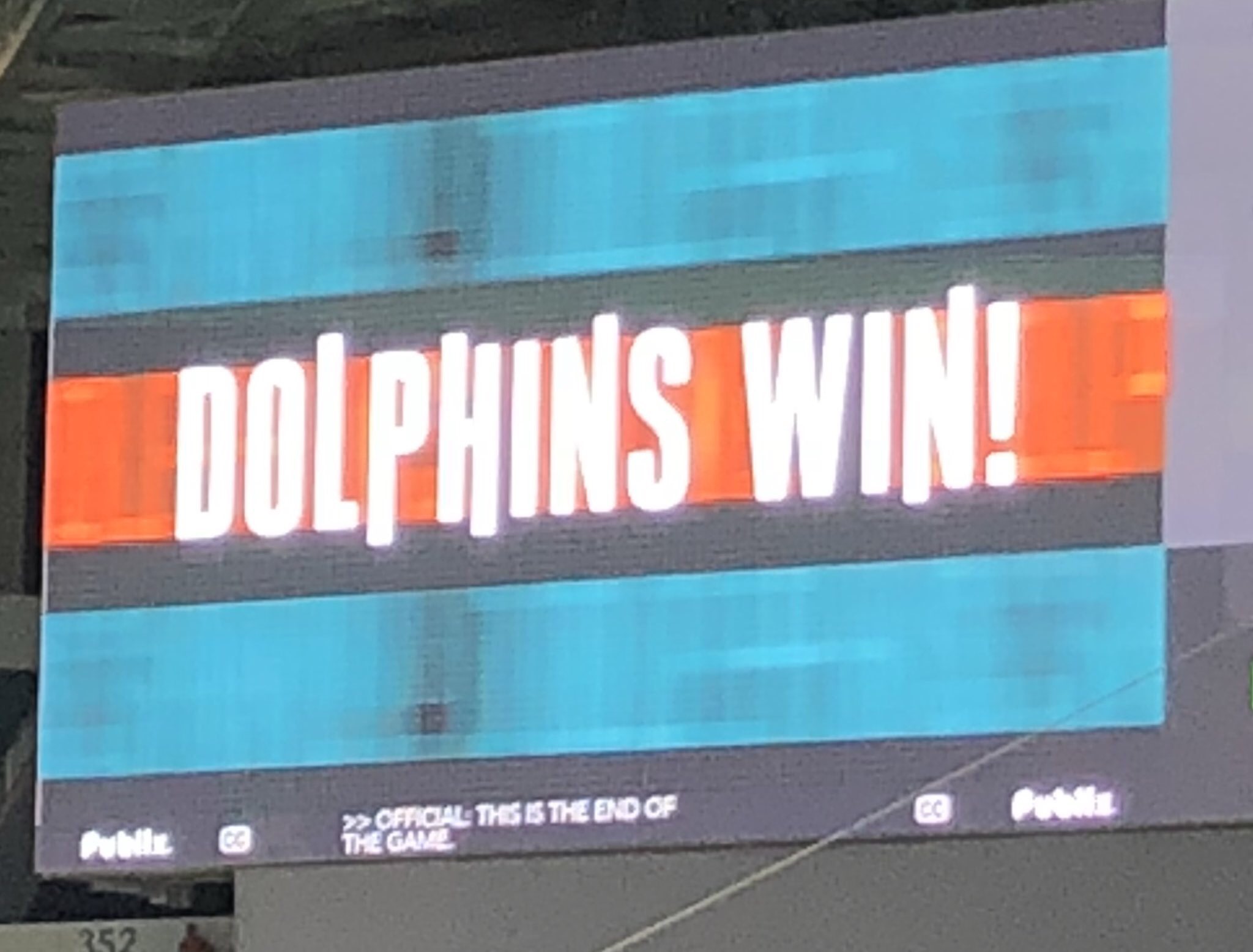 Dolphins Win