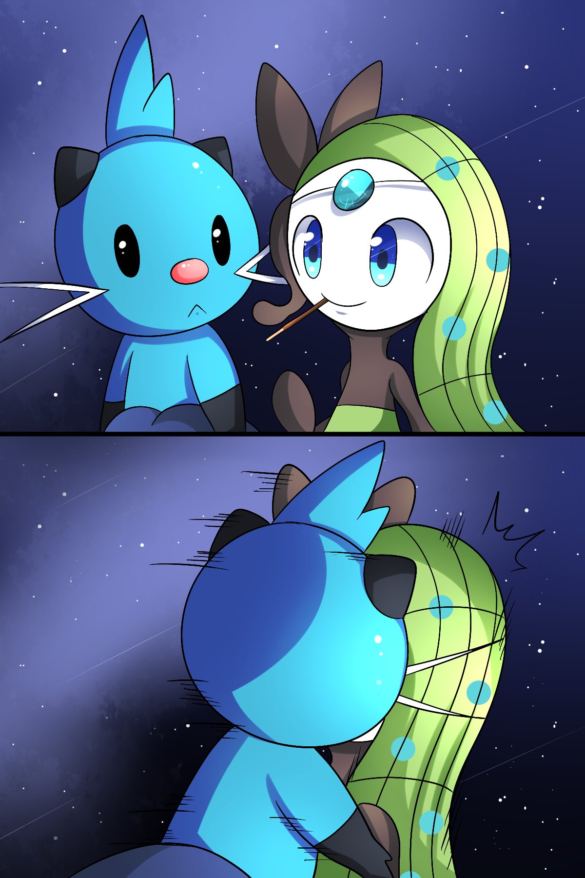 Pokemon Oshawott And Meloetta
