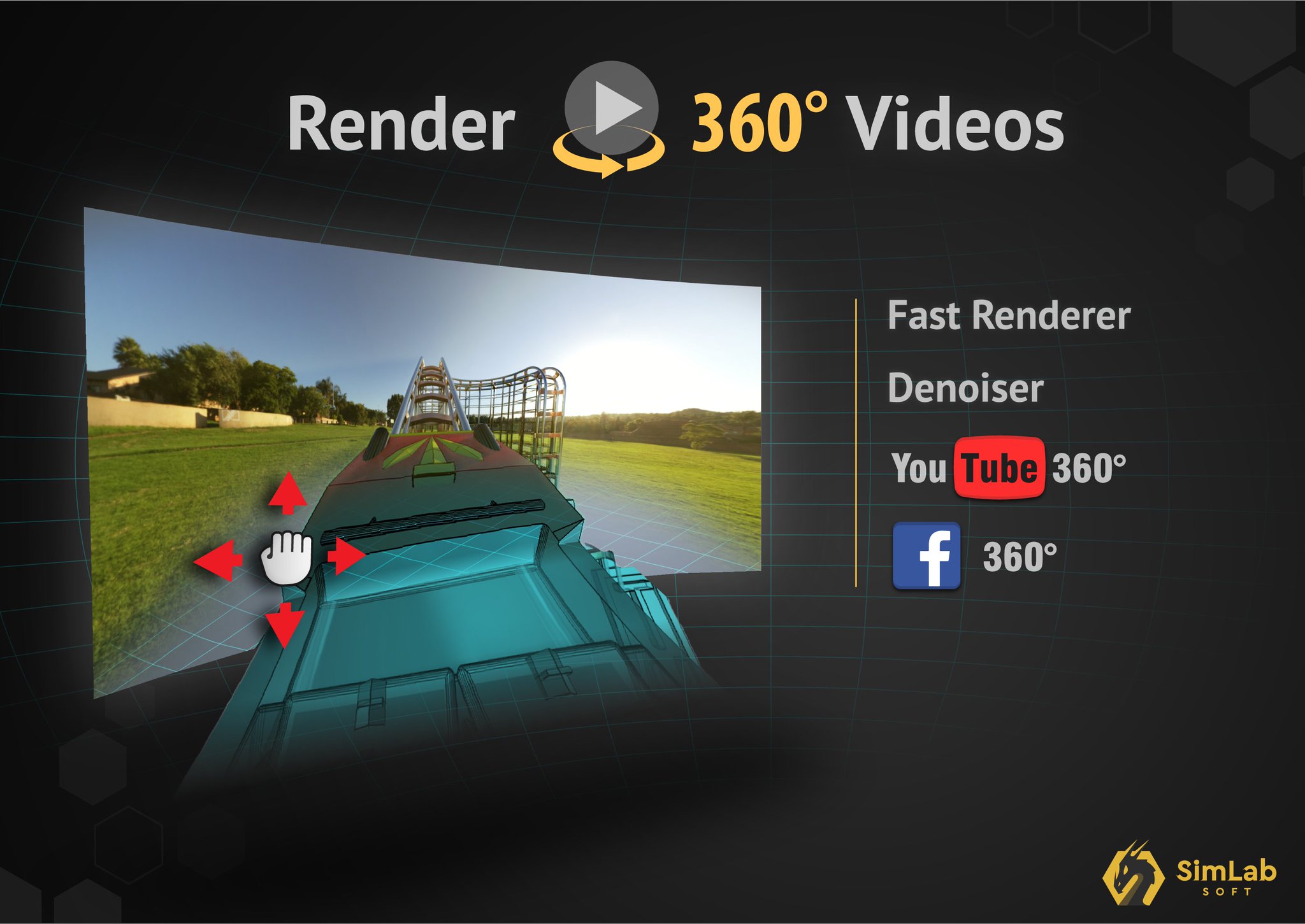 SimLab on Twitter: "SimLab Soft is able now to render 360 videos that can be posted on Social ...