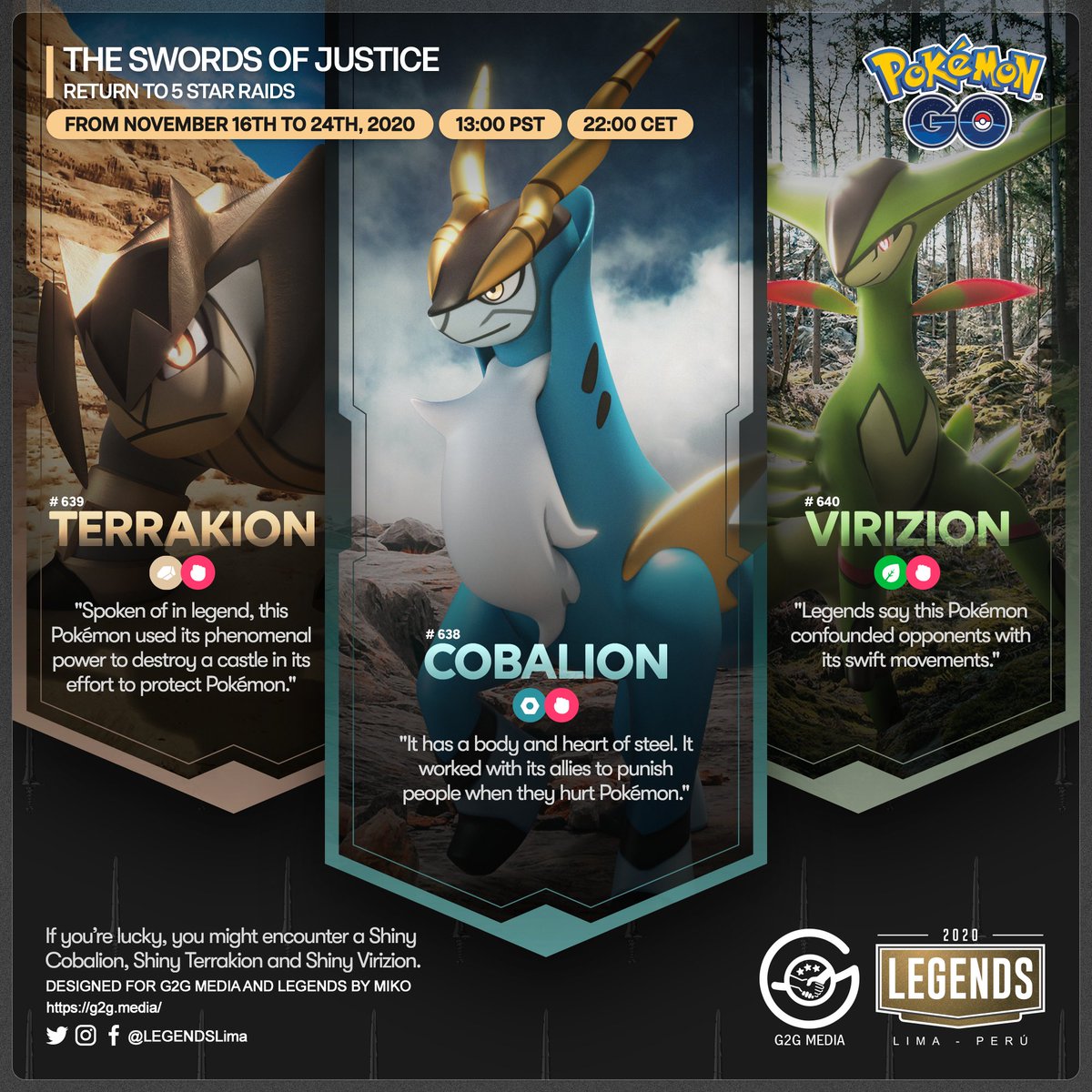 Terrakion Virizion Cobalion