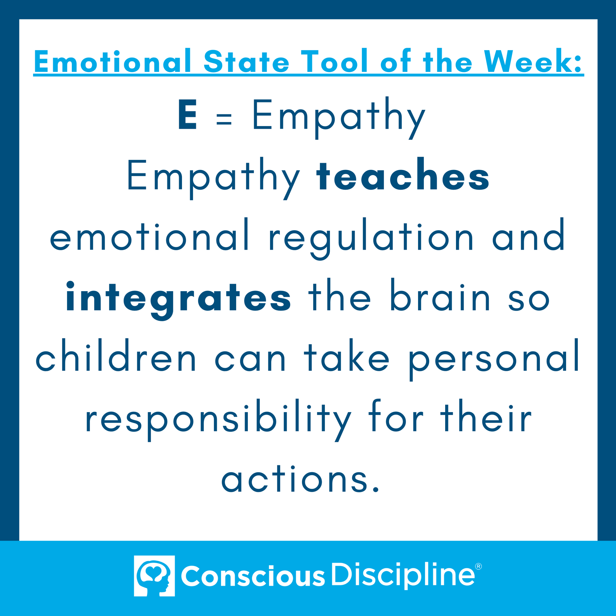 Conscious Discipline on Twitter: "Continuing our series on the six ...