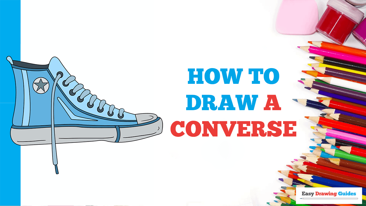 How To Draw Converse Step By Step