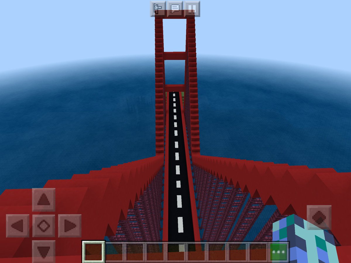 Minecraft Golden Gate Bridge