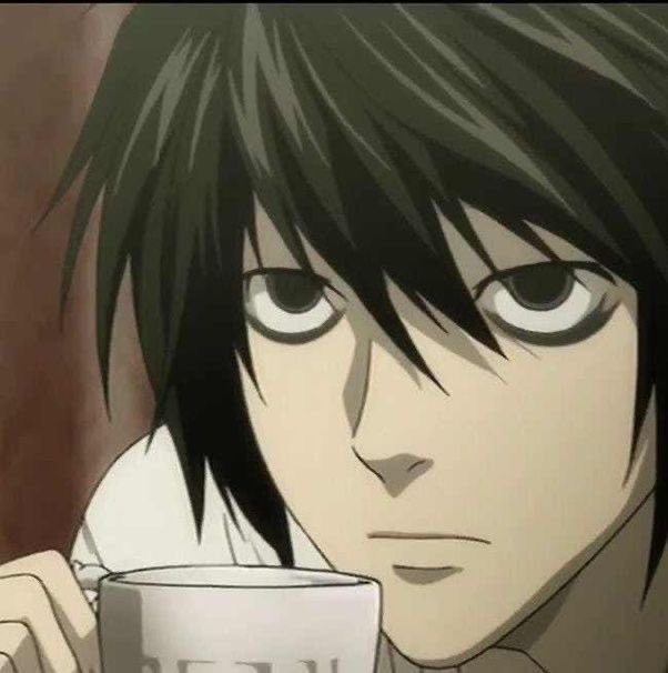 L Death Note Eating