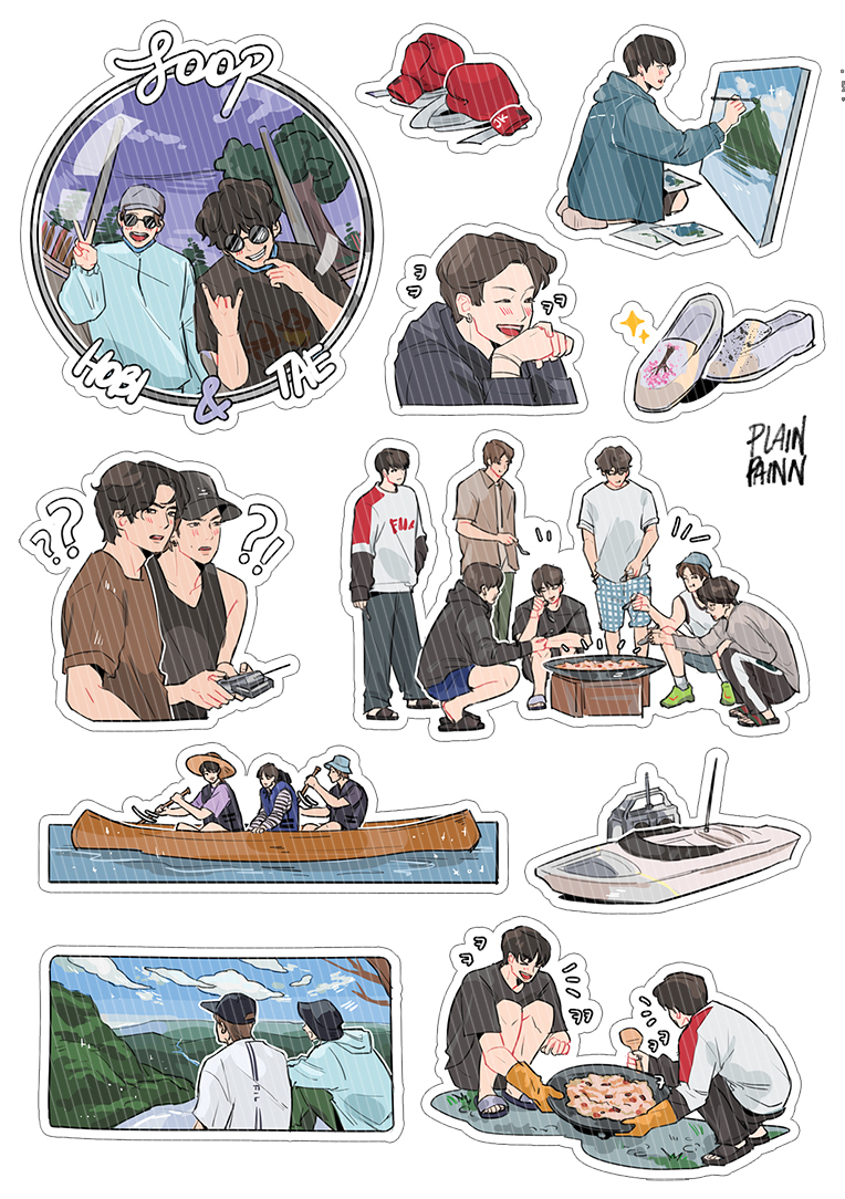 「soop stickers 」chaaの漫画