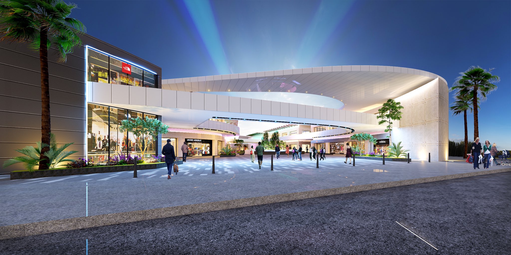 Shopping Center Exterior Design