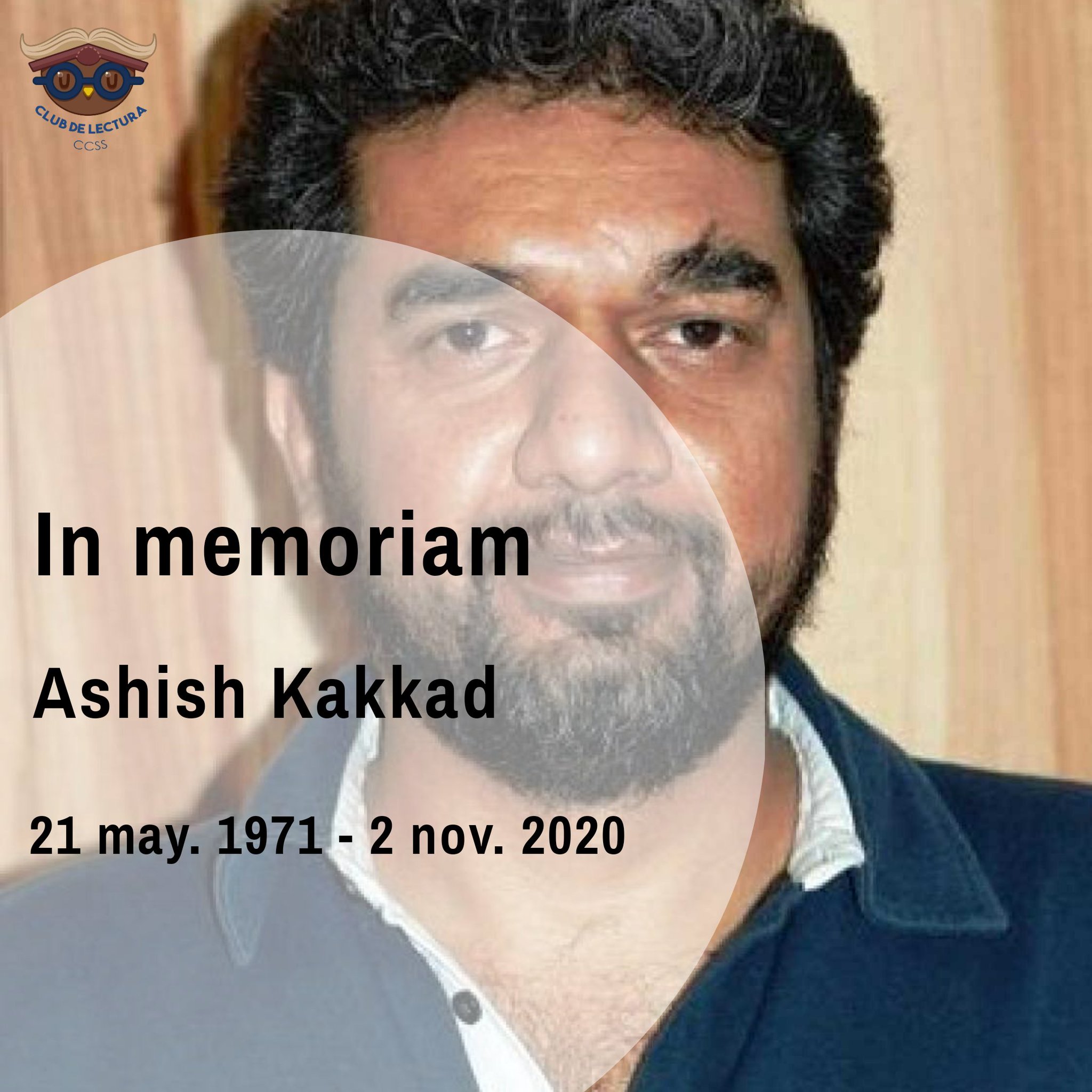 Leer es Salud 📚😍 on Twitter: "In memoriam Ashish Kakkad, actor, guionista y cineasta indio 21 ...