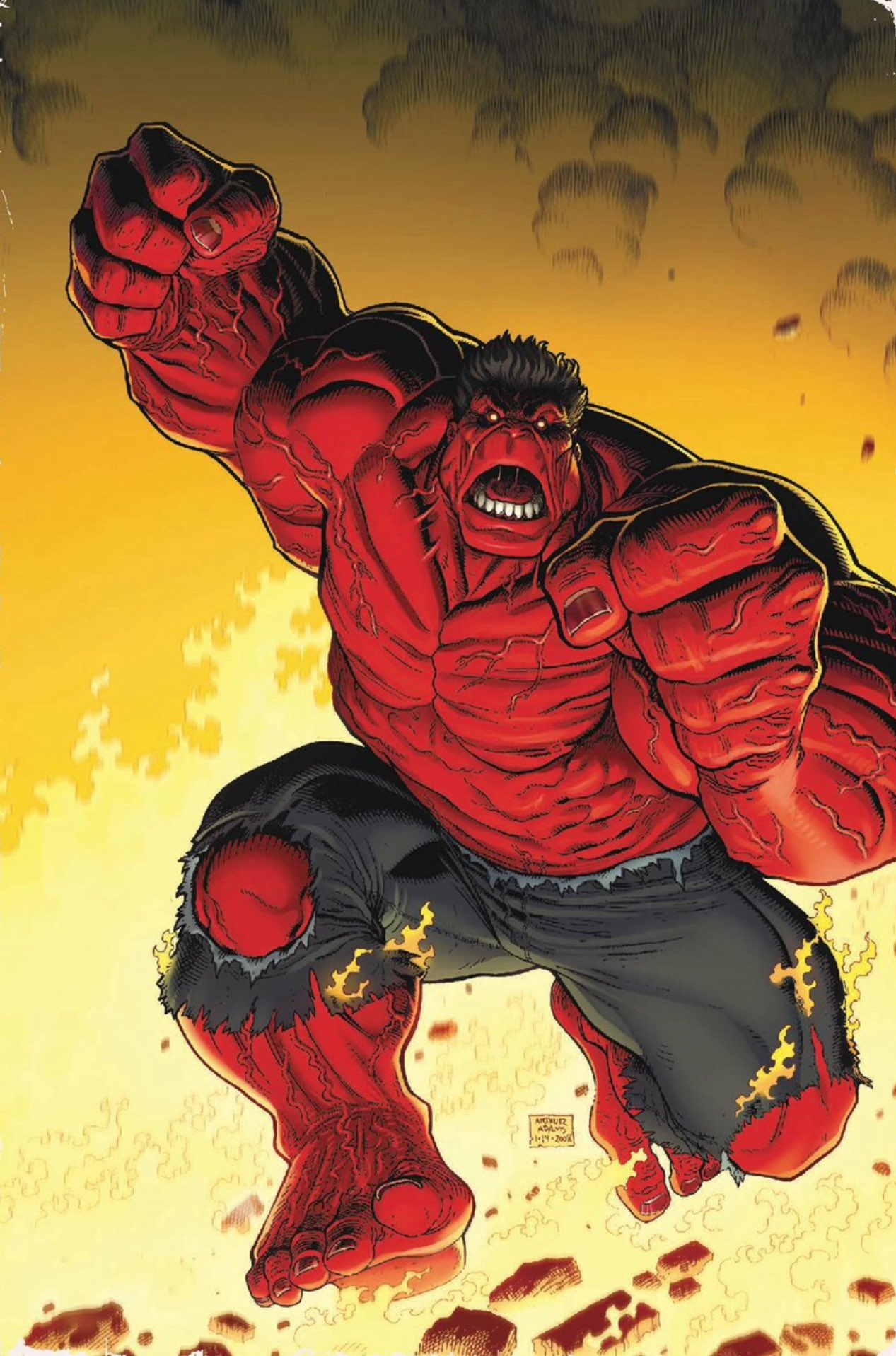 Red Hulk Drawings