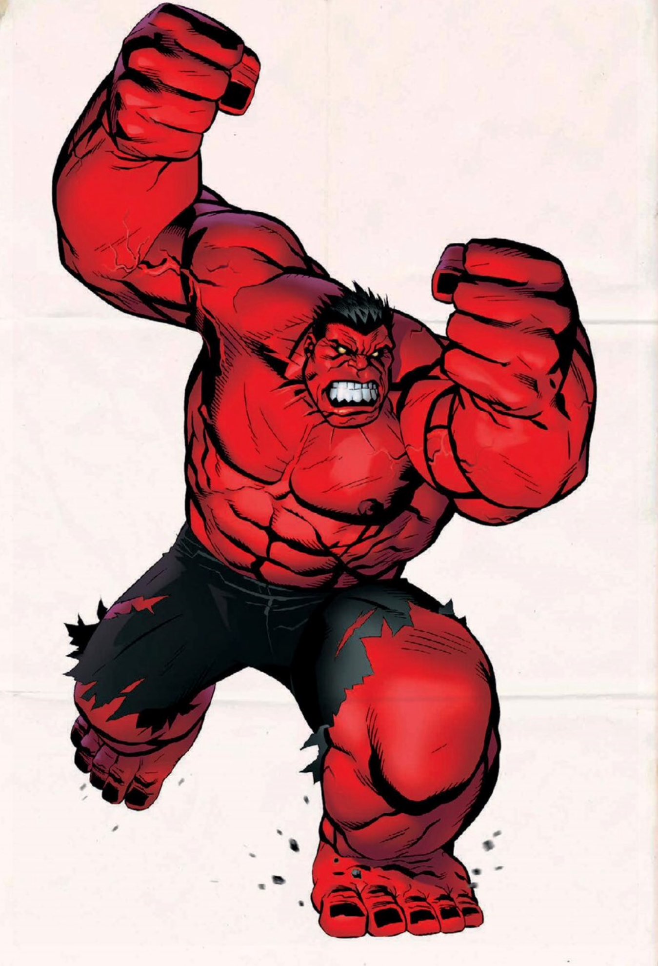 Red Hulk Comic Art