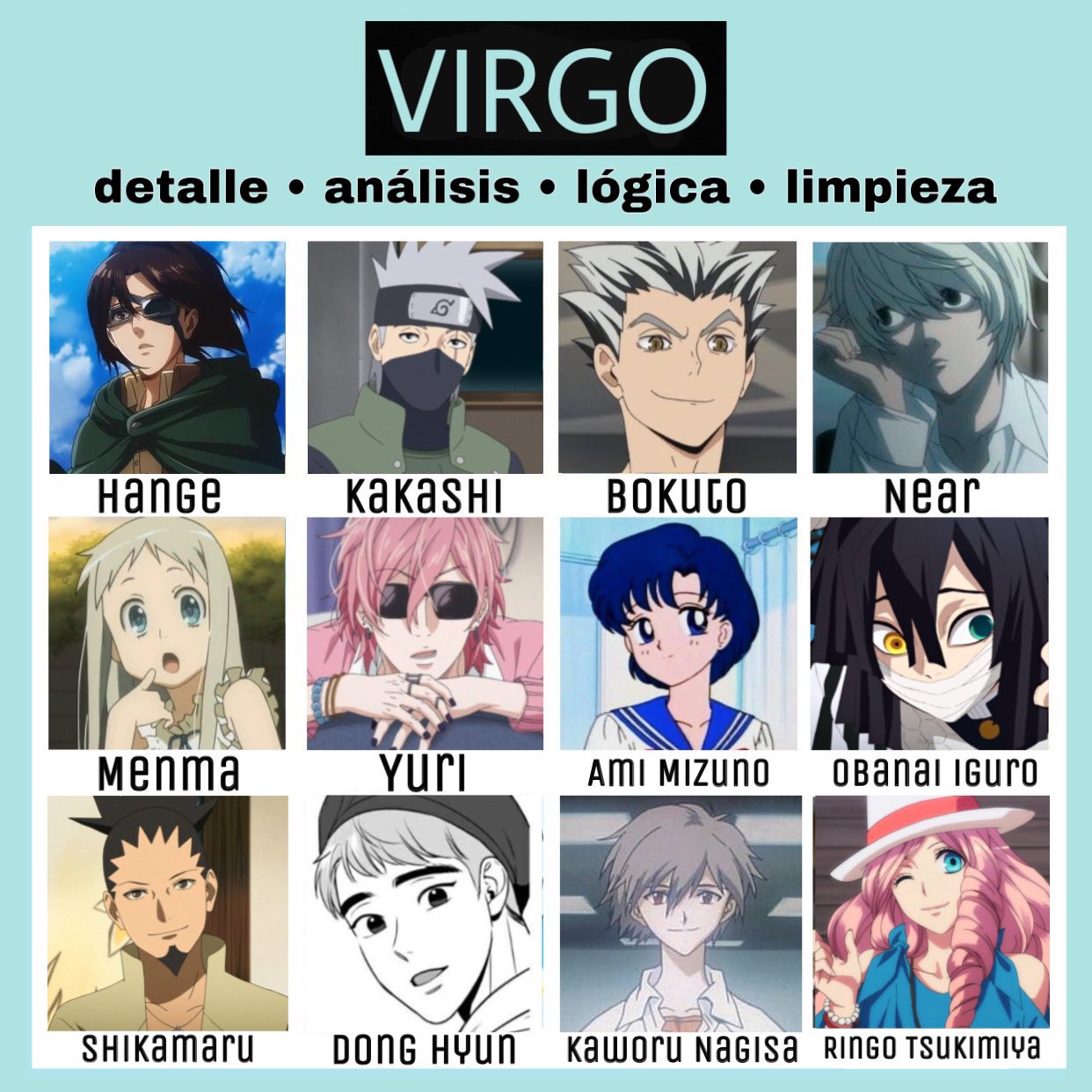 Virgo Anime Characters