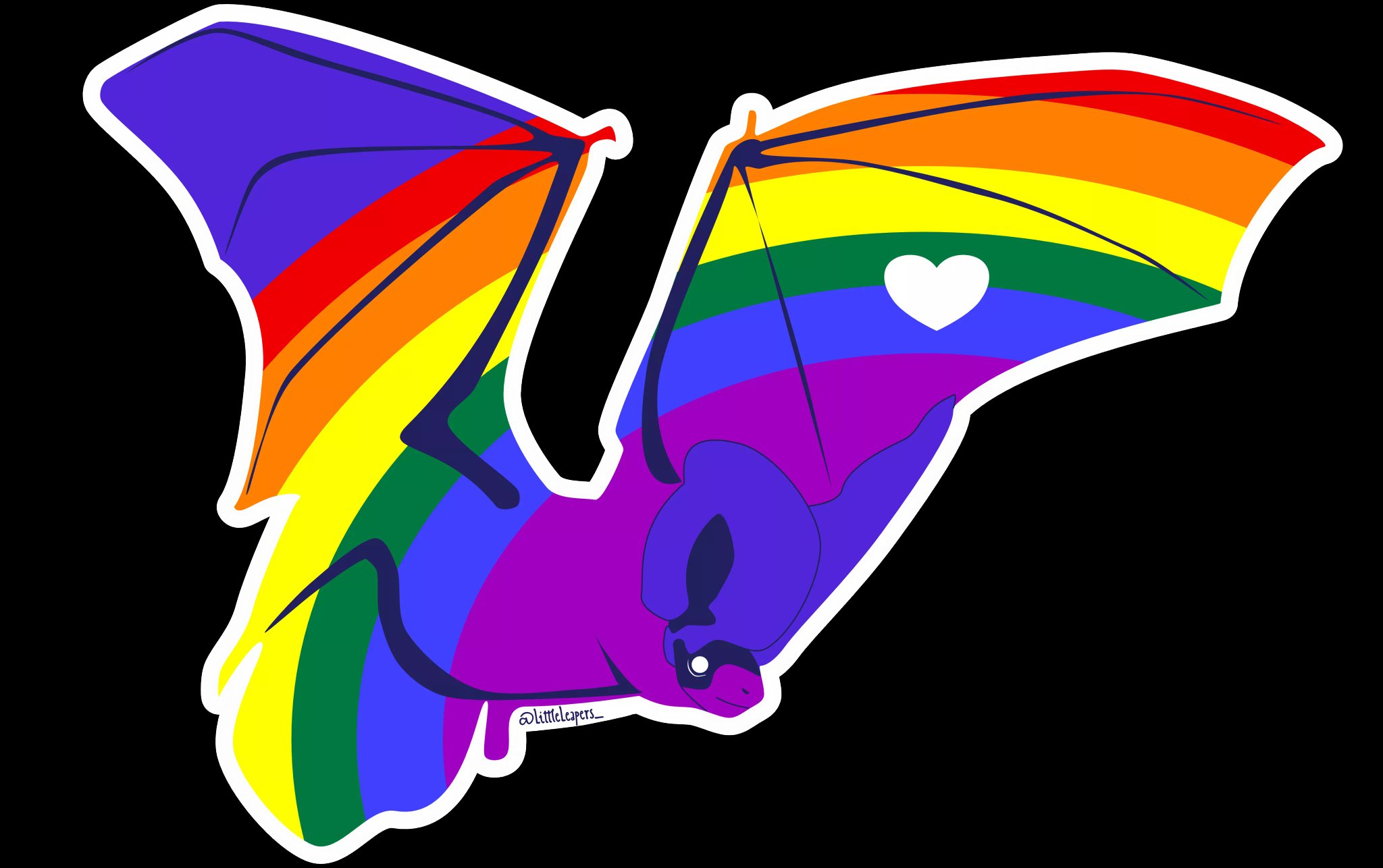 Dr. Bella, tired and wired on Twitter: "I made some rainbow bat designs ...