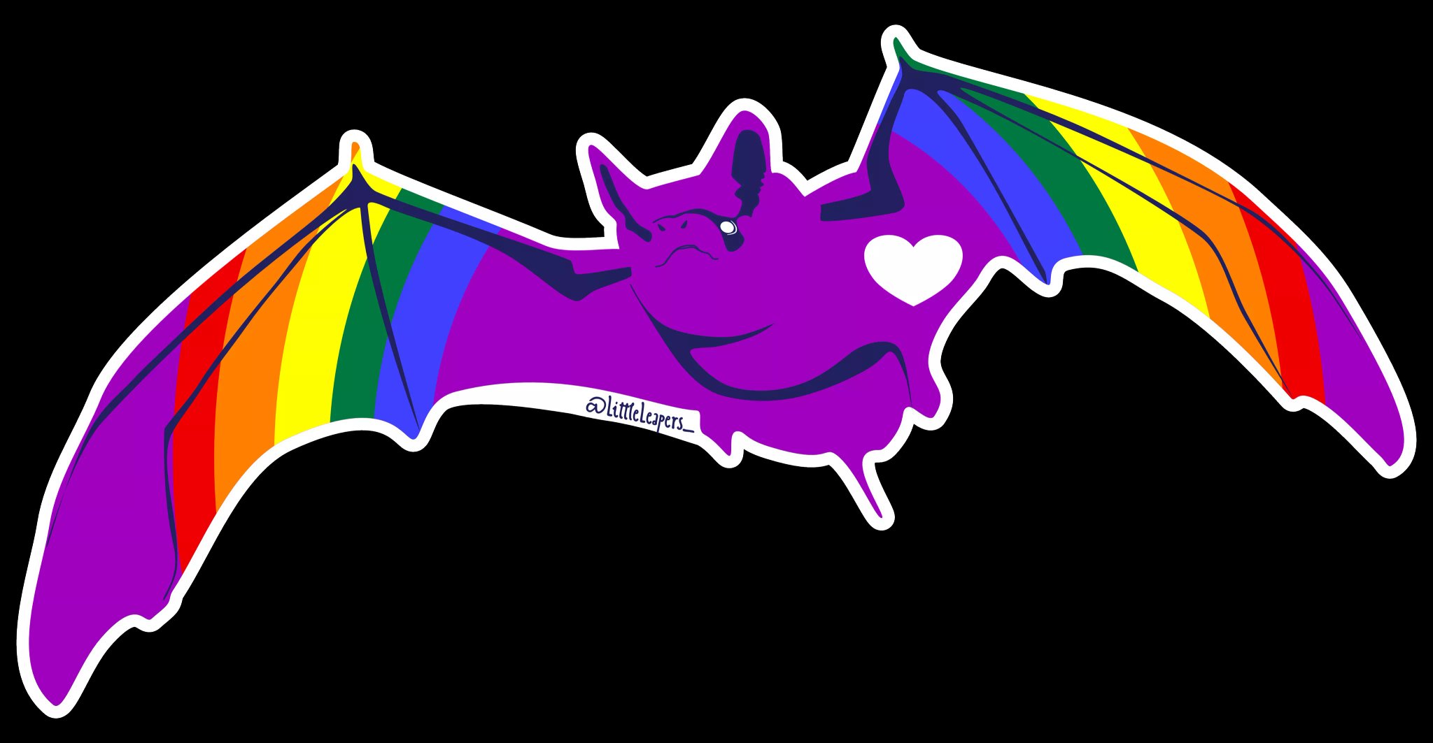 Dr. Bella, tired and wired on Twitter: "I made some rainbow bat designs ...