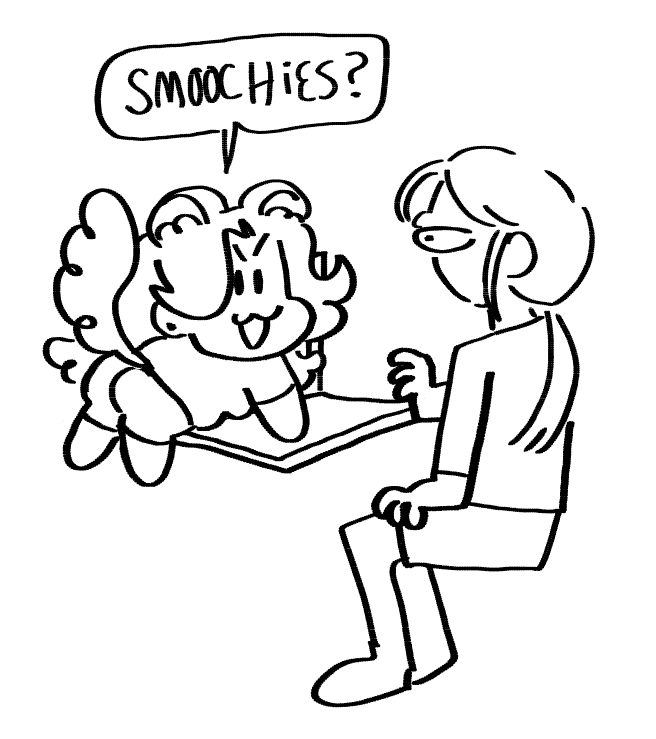 「@gaydreamwarrior THAT OR LIKE THIS... bean mouths, prominent」gertritudeの漫画