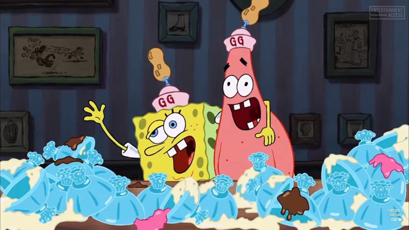 Spongebob Drunk On Ice Cream