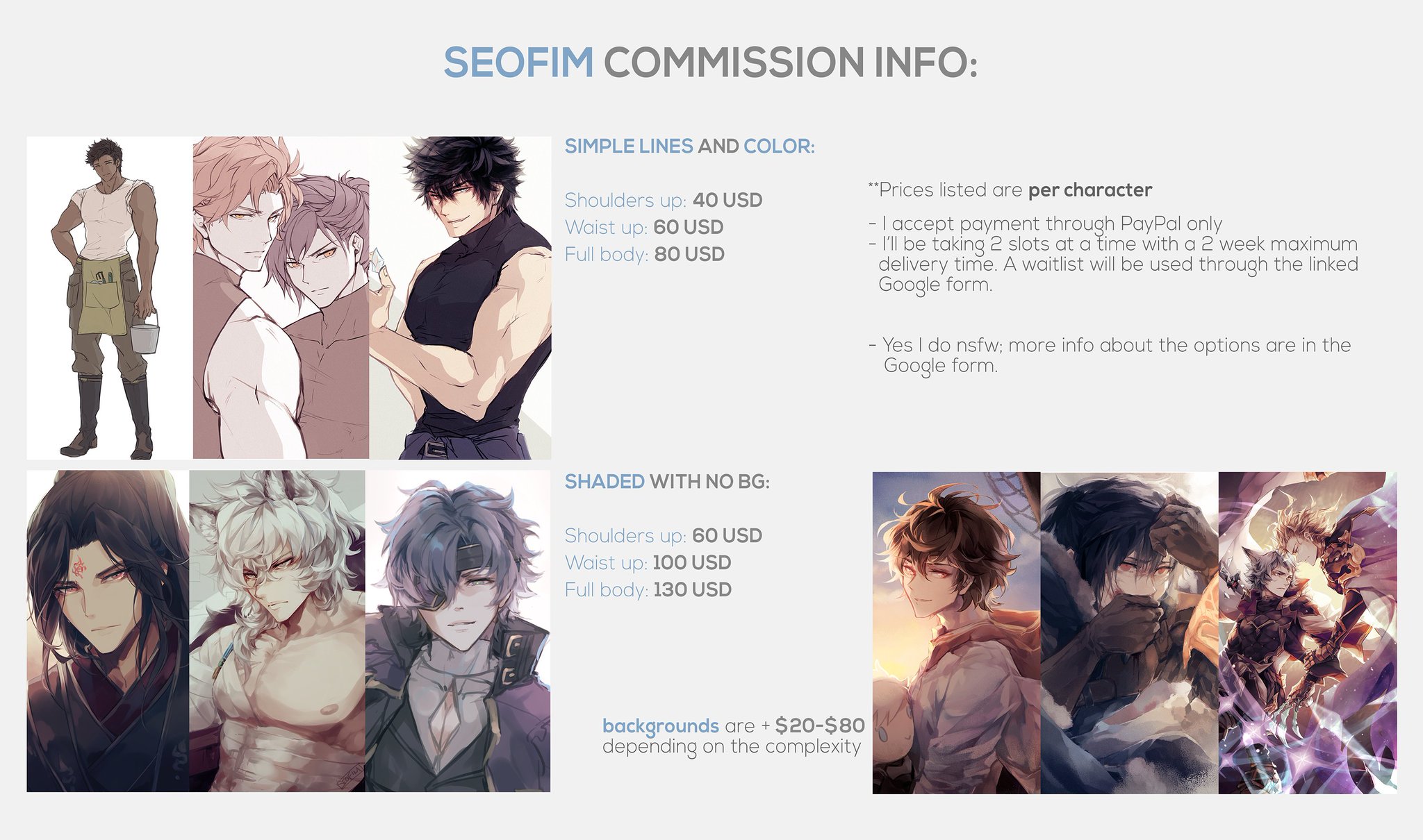 Fim ️ on Twitter: "Hey everyone! I'm opening commissions again (finally!). I'll be using a ...