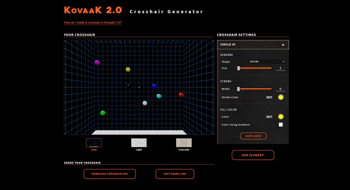 Kovaaks Crosshair Voltaic — Amped Aim Coaching