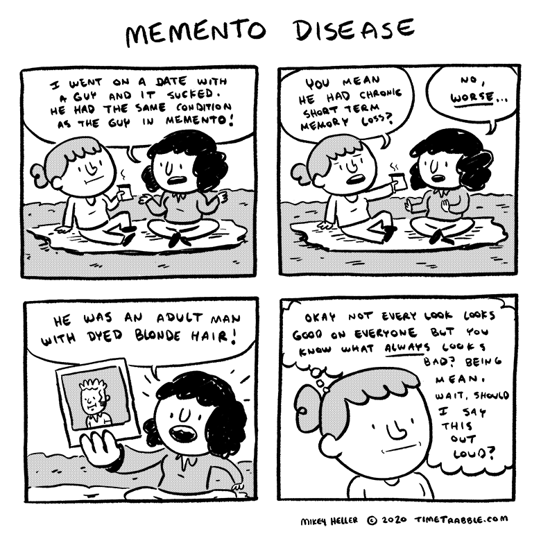「i drew a comic about the Memento disease」|Mikey Hellerの漫画