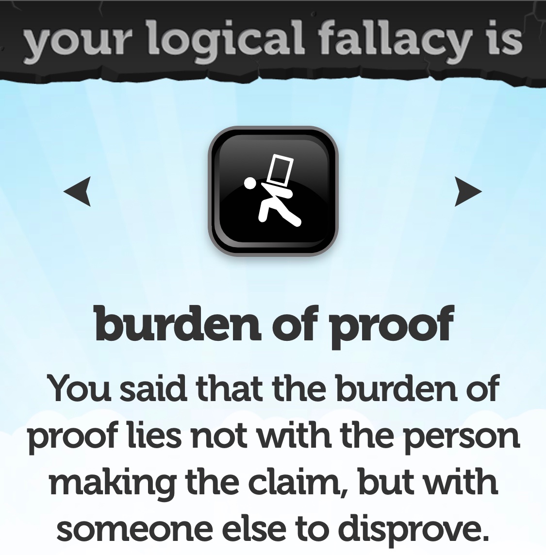 Burden Of Proof Fallacy