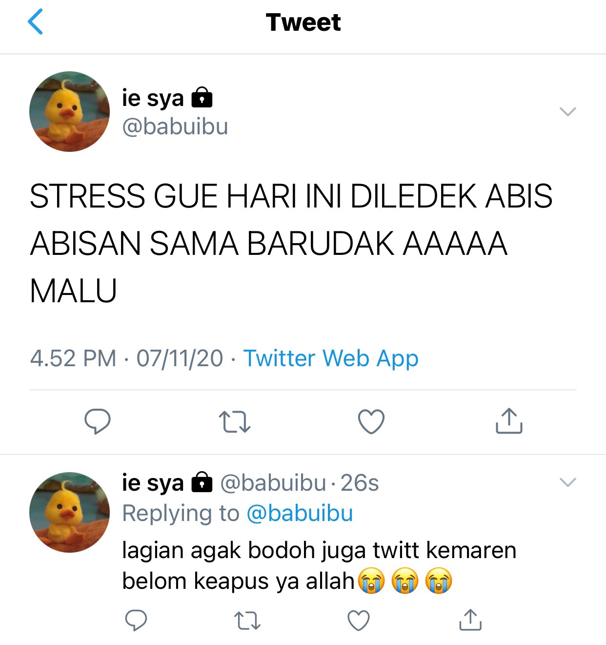 Alis on Twitter: "65. beliau lagi stress https://t.co/5eiqrczHyt" / Twitter