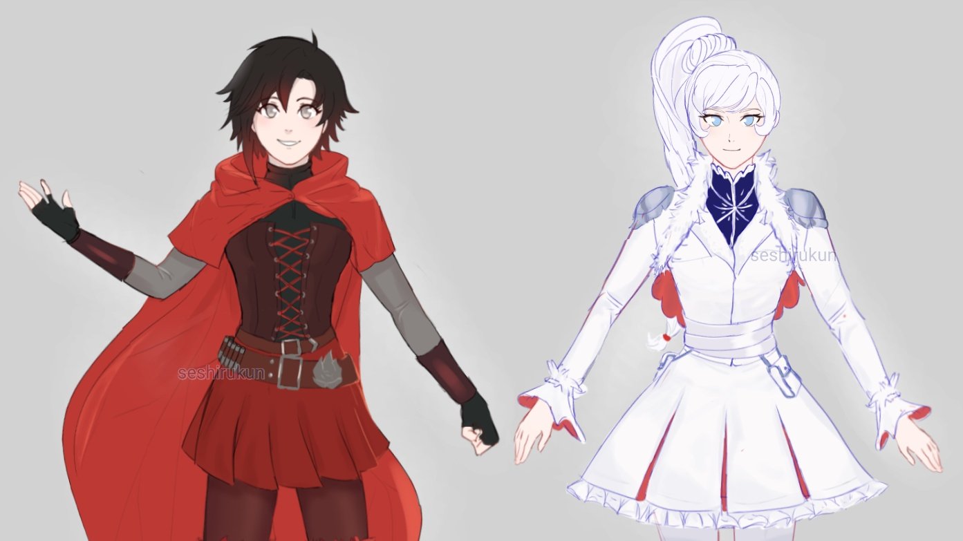 Rwby Ruby X Weiss