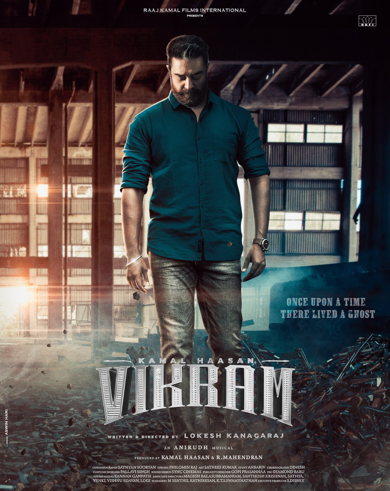 Aswin Hari on Twitter: "Here is my Fanmade Poster Design For #Vikram Movie #Ulaganayagan # ...