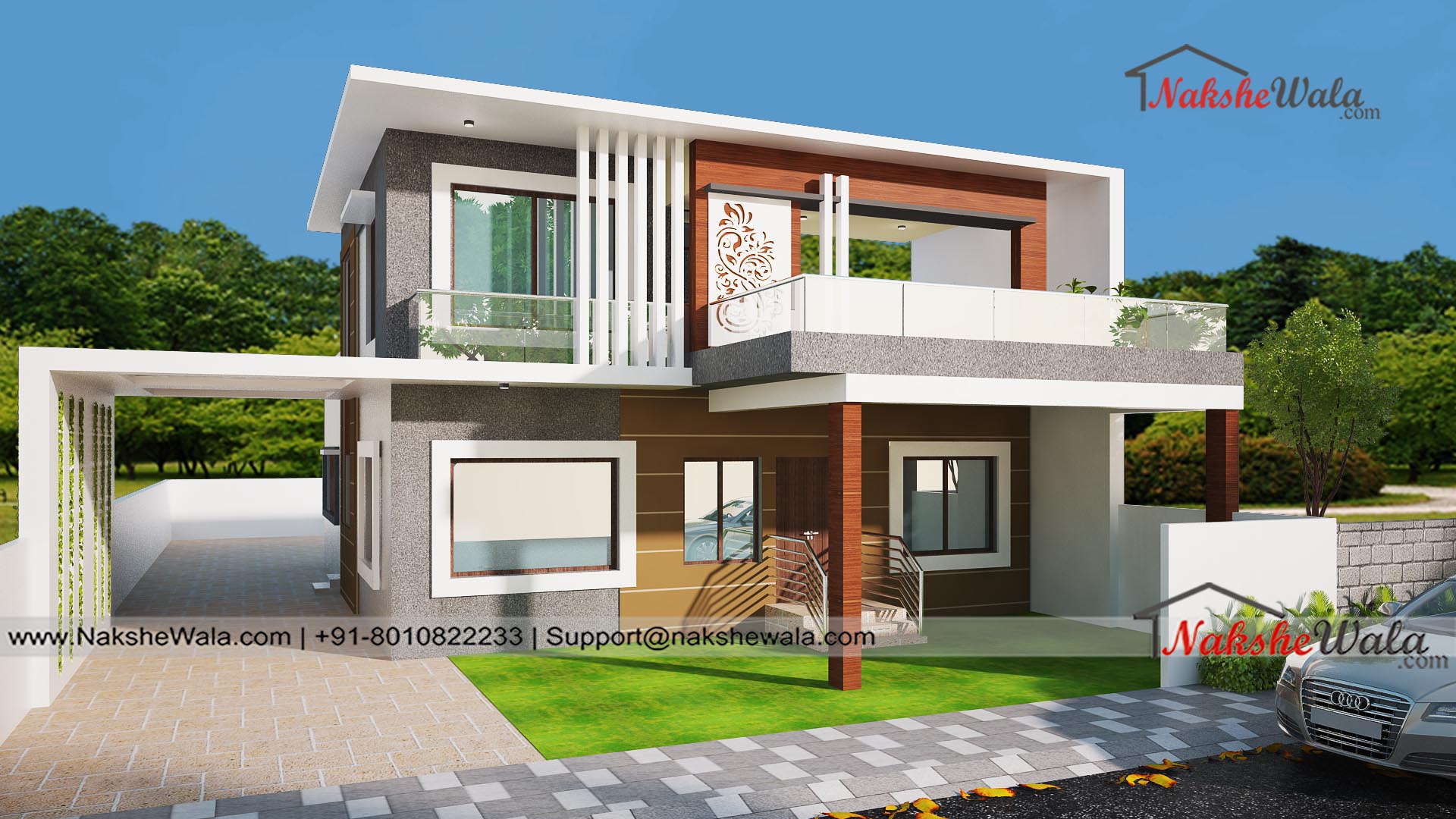 Farmhouse Front Elevations Nakshewala On X: "Modern House Elevation