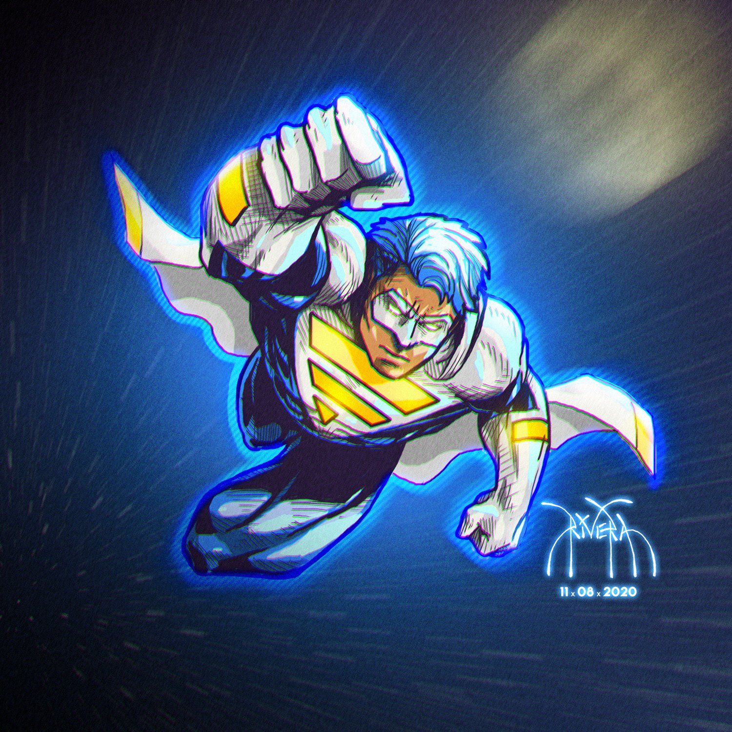 Superhero Flying Pose