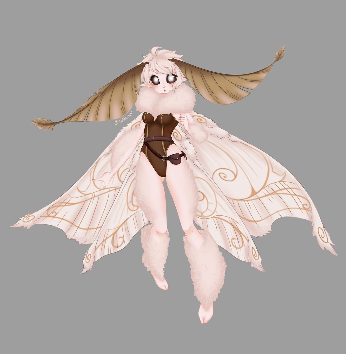 Furry Poodle Moth