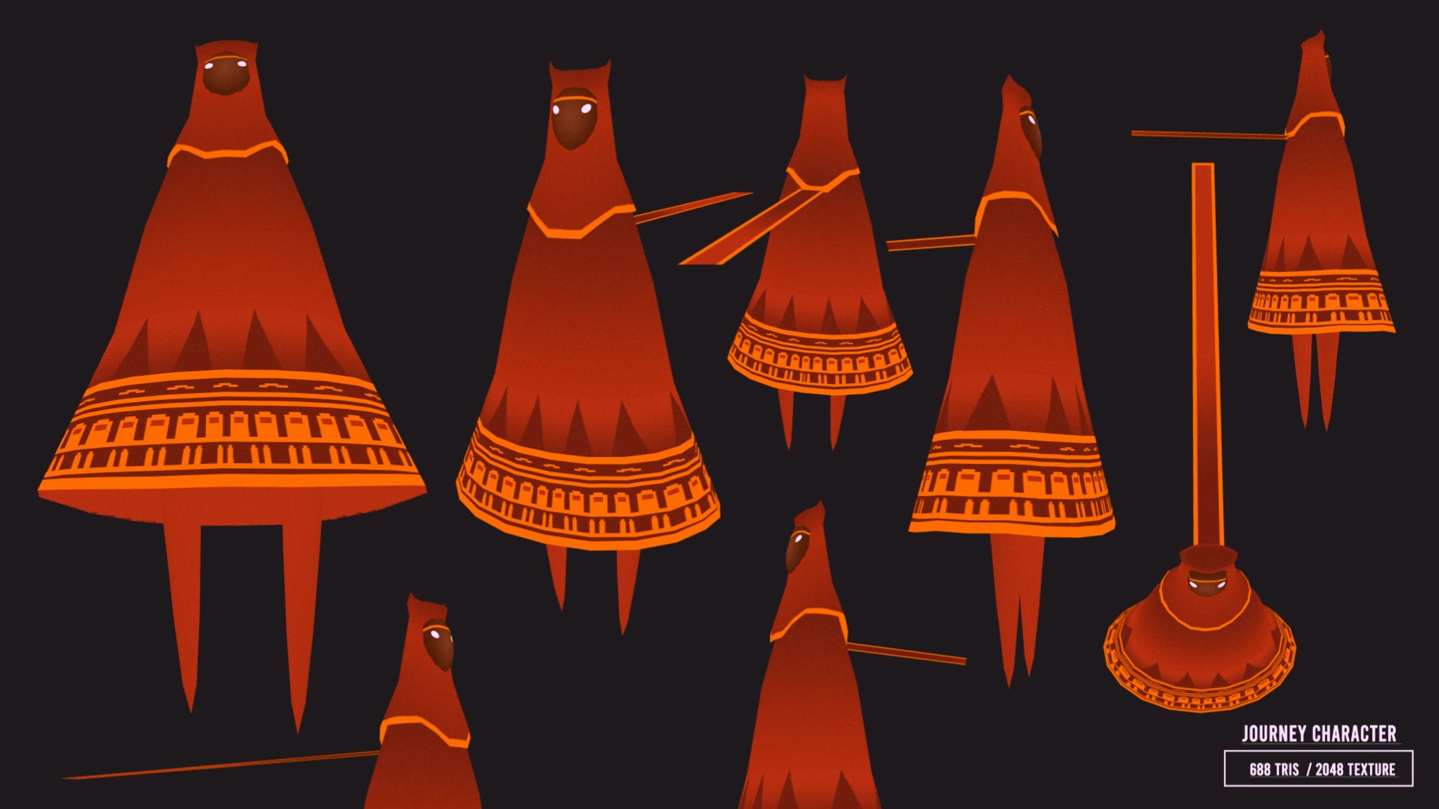 Journey Game Character Design