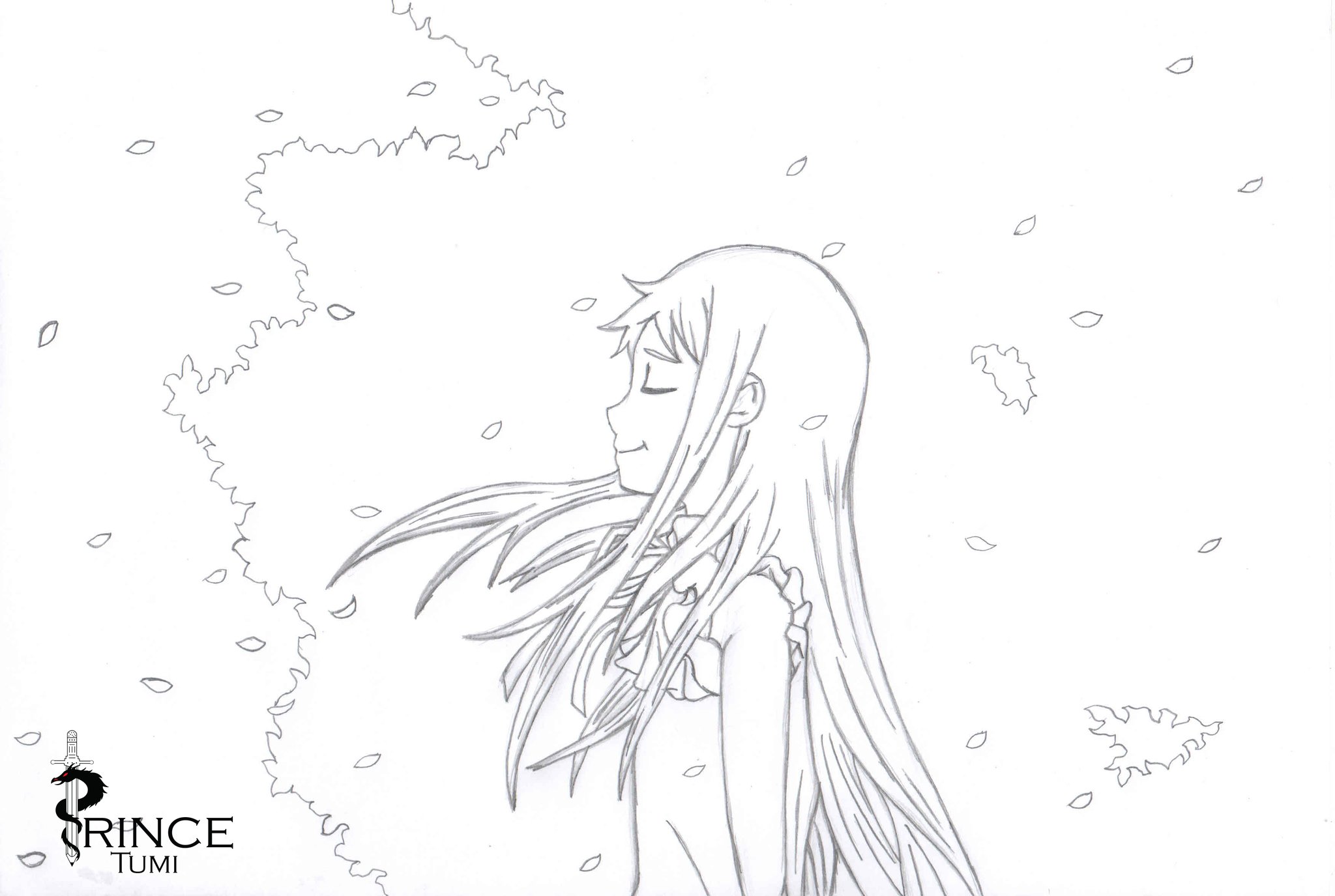 Anohana Menma Drawing