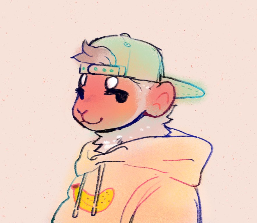 「snow monkey character I got from @/Munch」| のイラスト