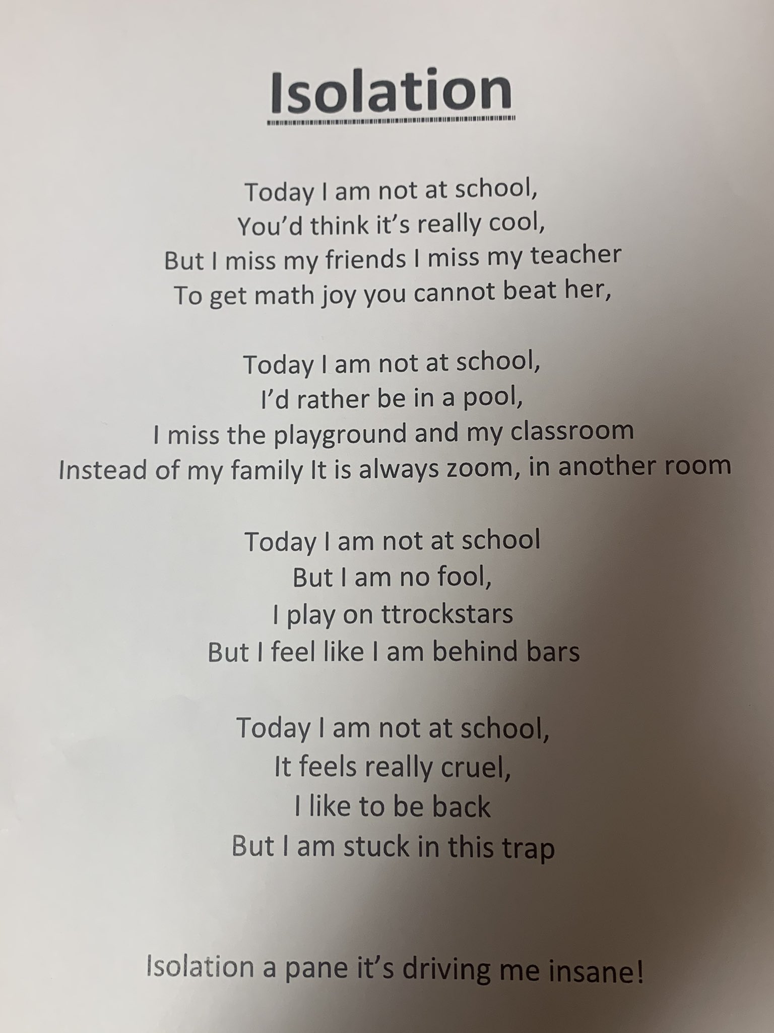 I Miss My Family Poems