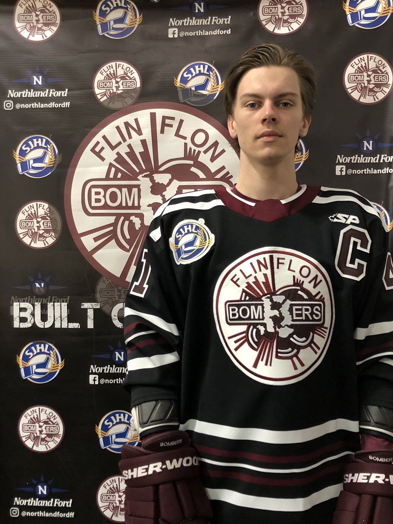 Flin Flon Bombers Logo Amazon.com: Flin Flon Bombers White Hockey