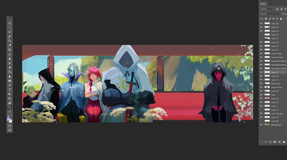 RossDraws on Twitter: "painting some story illustrations! come vibe 🌸 https://t.co/WgUOAkJphk…