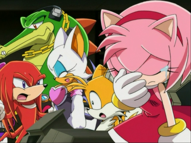 Sonic X Amy Crying