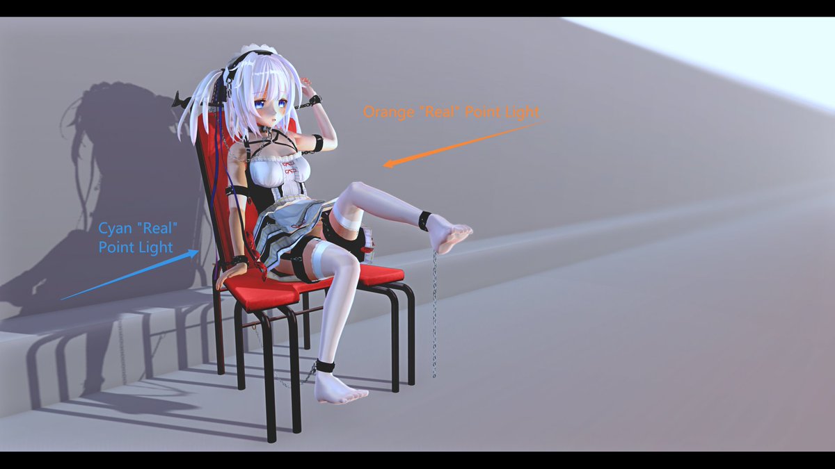 Indy Jone on Twitter: "Maybe something's wrong in COM3D2's lighting? 😅The "flat" point lights we ...