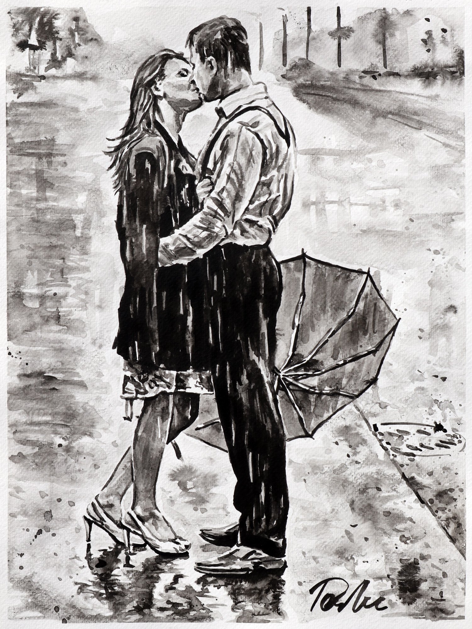 First Kiss Drawing