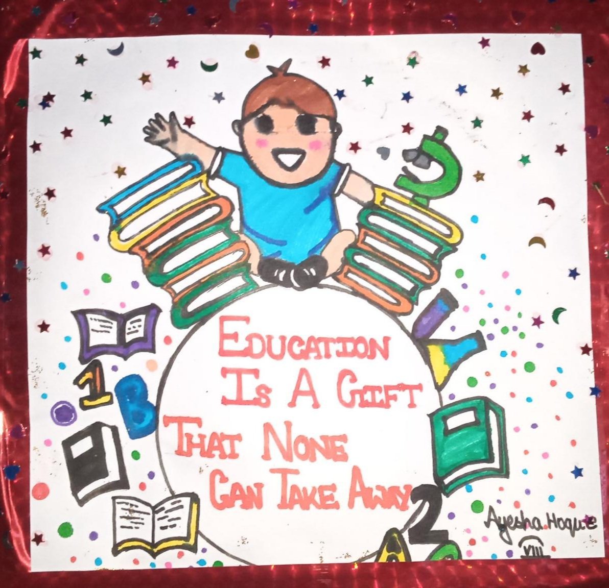 Poster On Education With Slogan