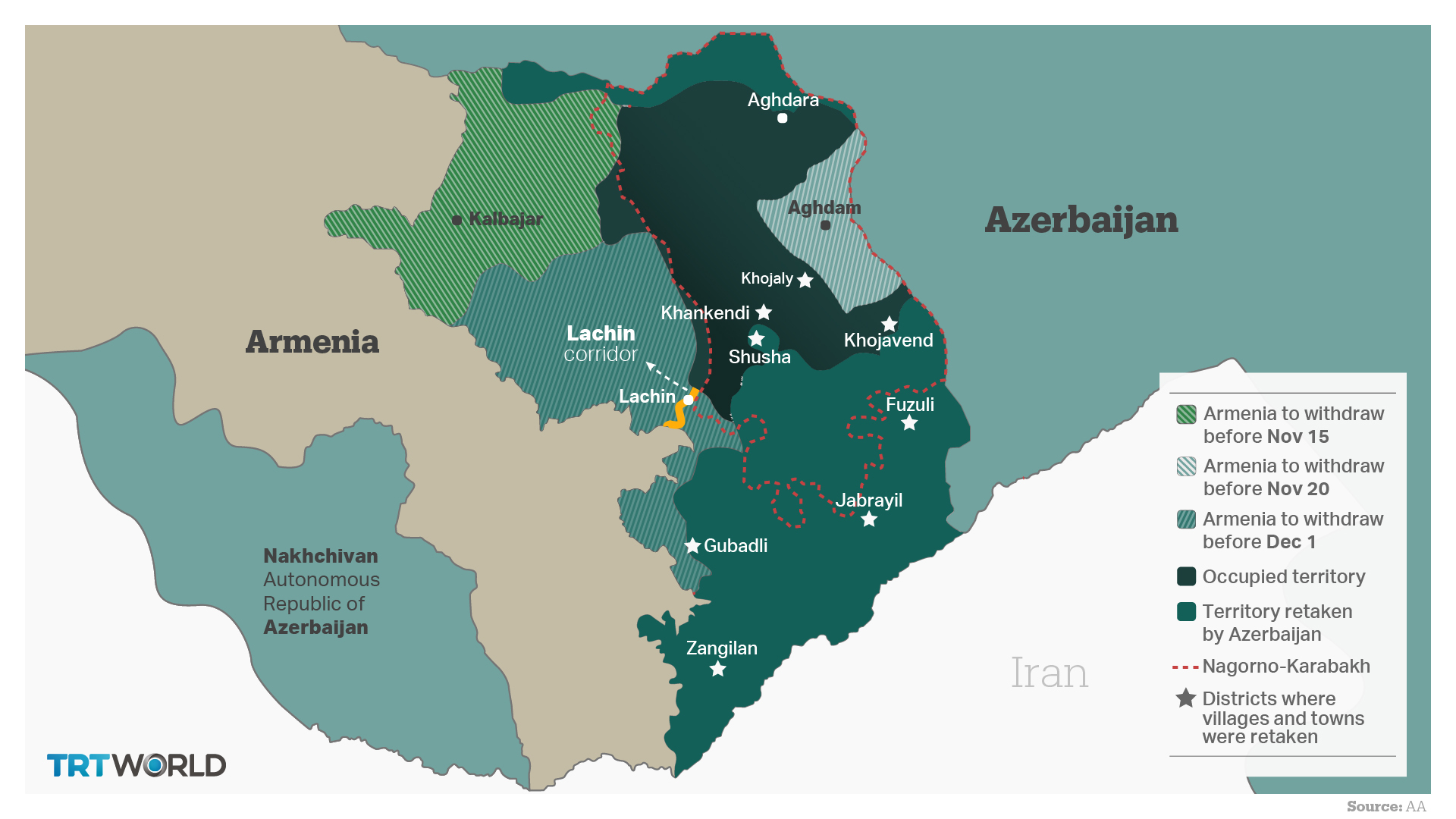 Nagorno Karabakh Map Changing Geopolitics Of The South Caucasus After