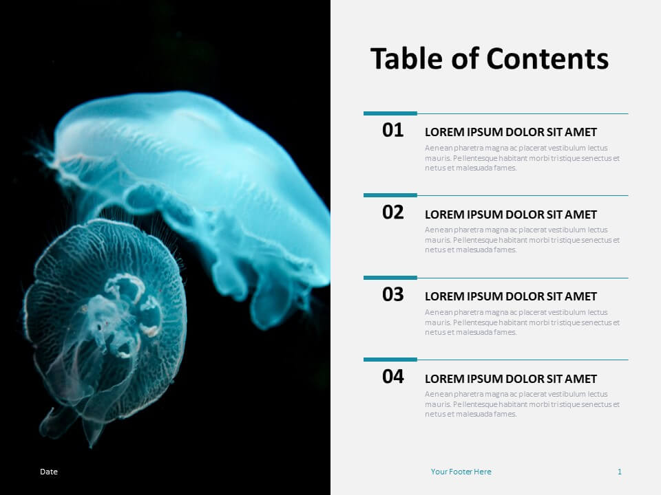 Table Of Contents Powerpoint Template
