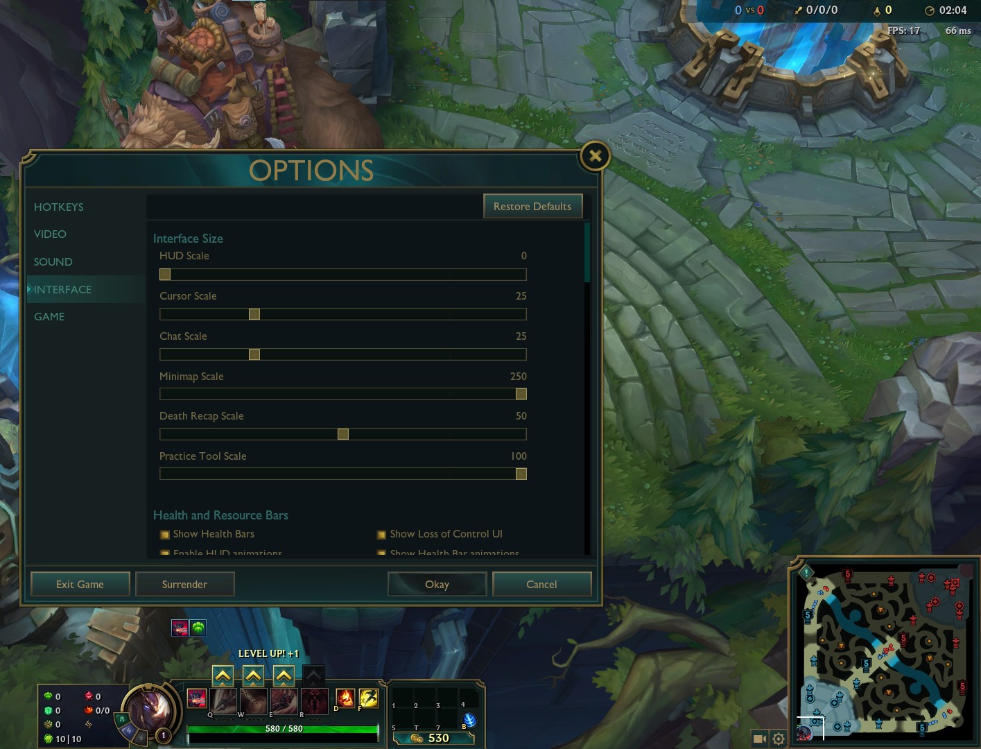 League Of Legends Minimap