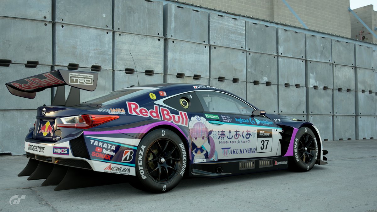 Minato Aqua x Red Bull: Lexus RC-F GT3 in Gran Turismo Sport by ...