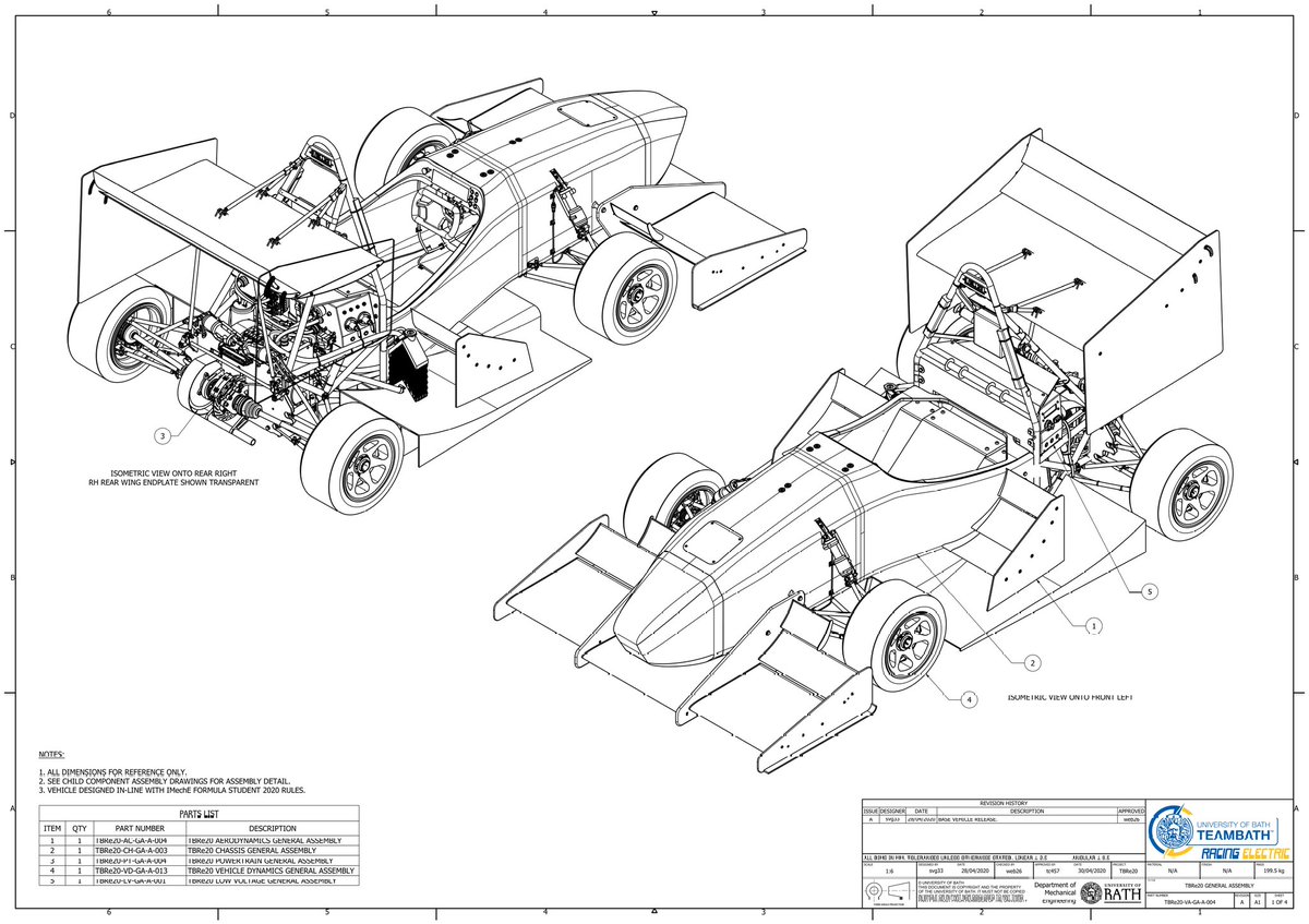 Mechanical Engineering Drawing Car