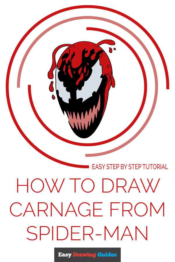 How To Draw Carnage Step By Step