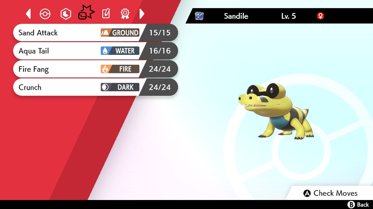 Shiny Sandile Scarlet