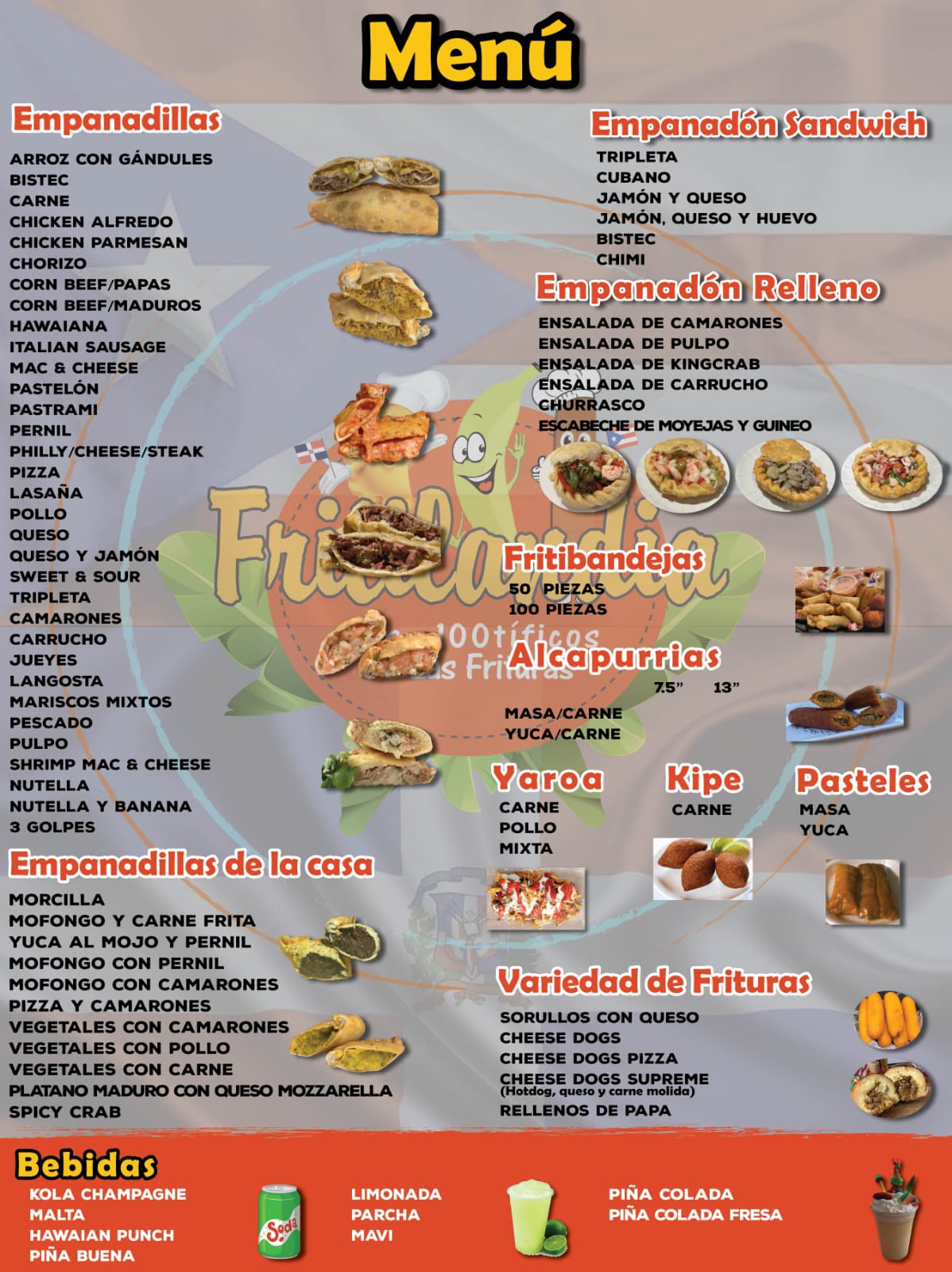 Spanish Menu Project Examples
